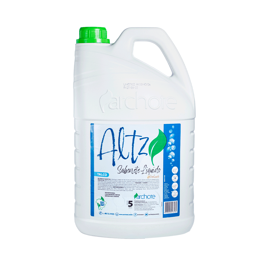 Sabonete Líquido Perolizado Talco Altz Archote 5L