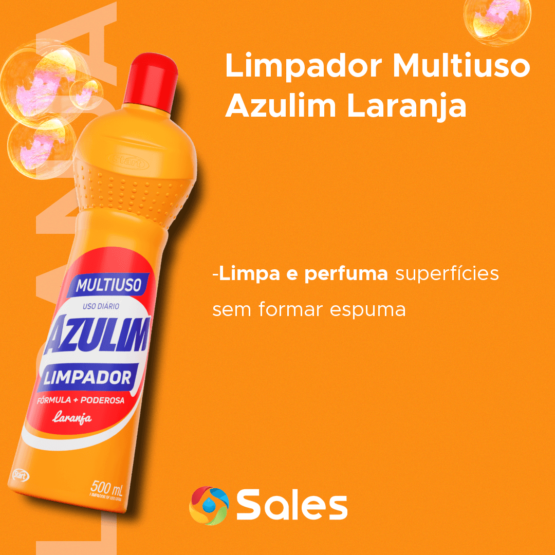 Limpador Multiuso Laranja Azulim 500ml